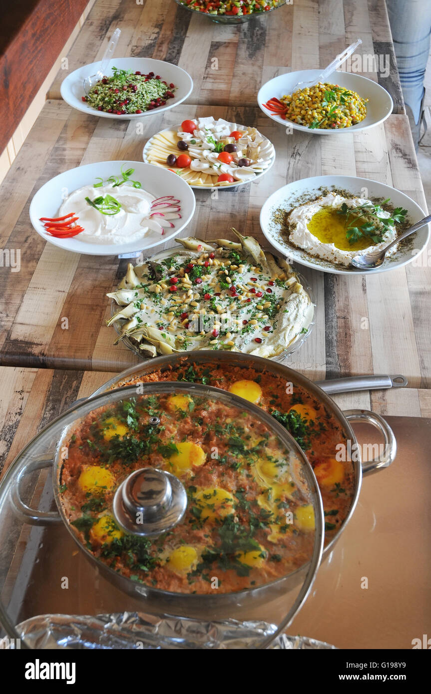 Israeli breakfast hi-res stock photography and images - Alamy