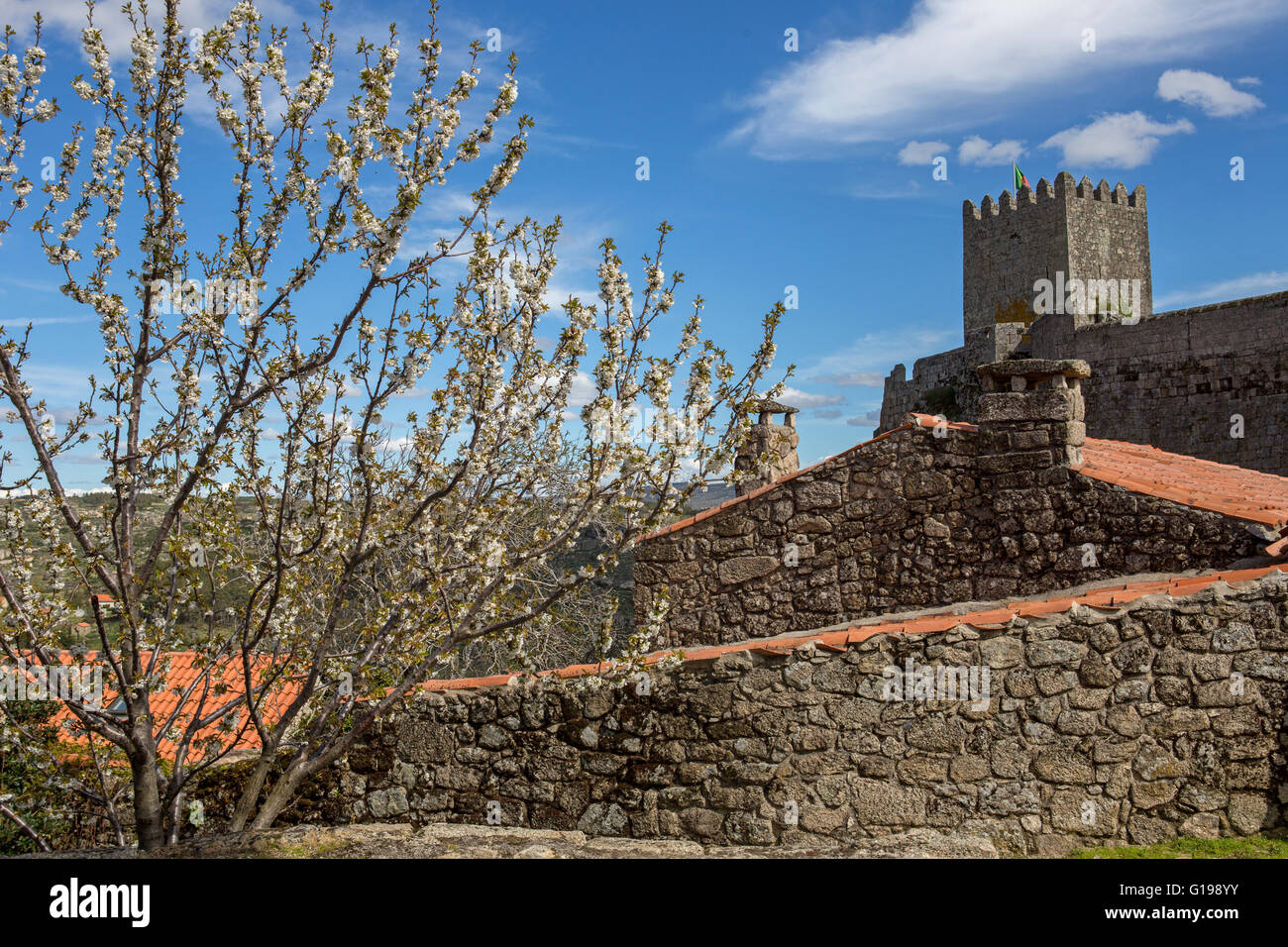 Sortelha Castle, Historic village near Covilha, Portugal Stock Photo ...