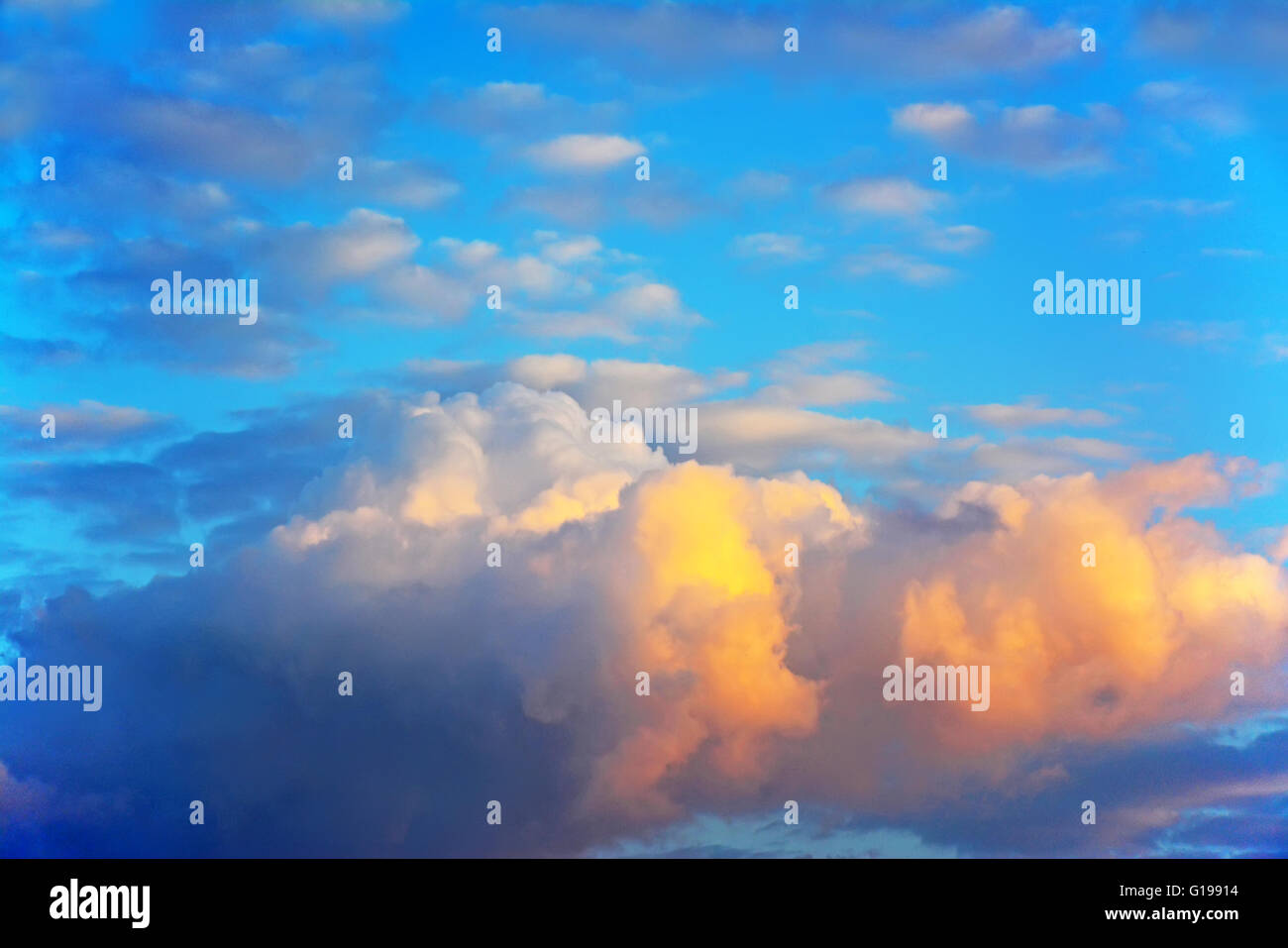 Colorful sunset clouds Stock Photo - Alamy