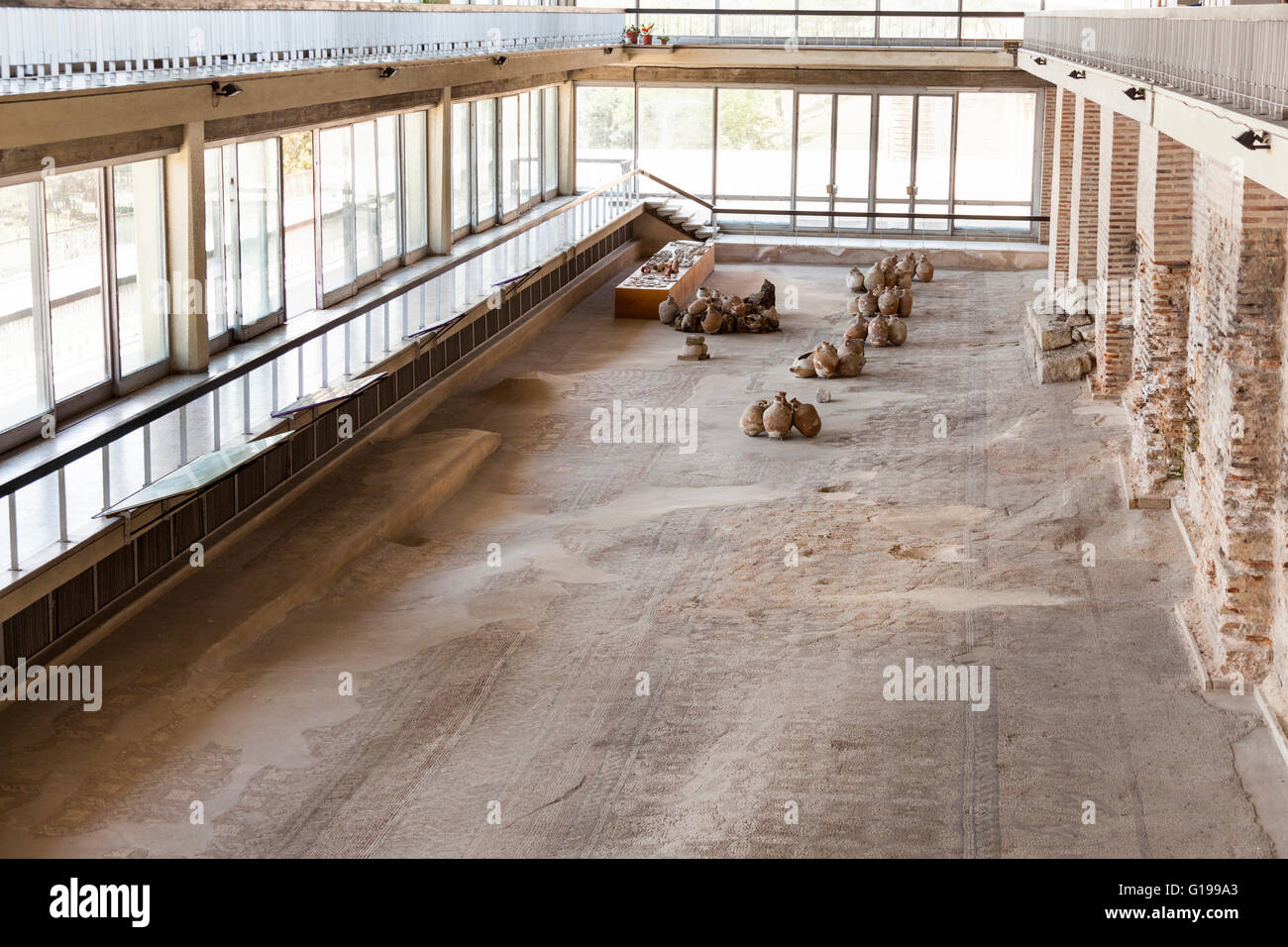 Inside the Roman Mosaic Museum, also known as the Roman Edifice ...