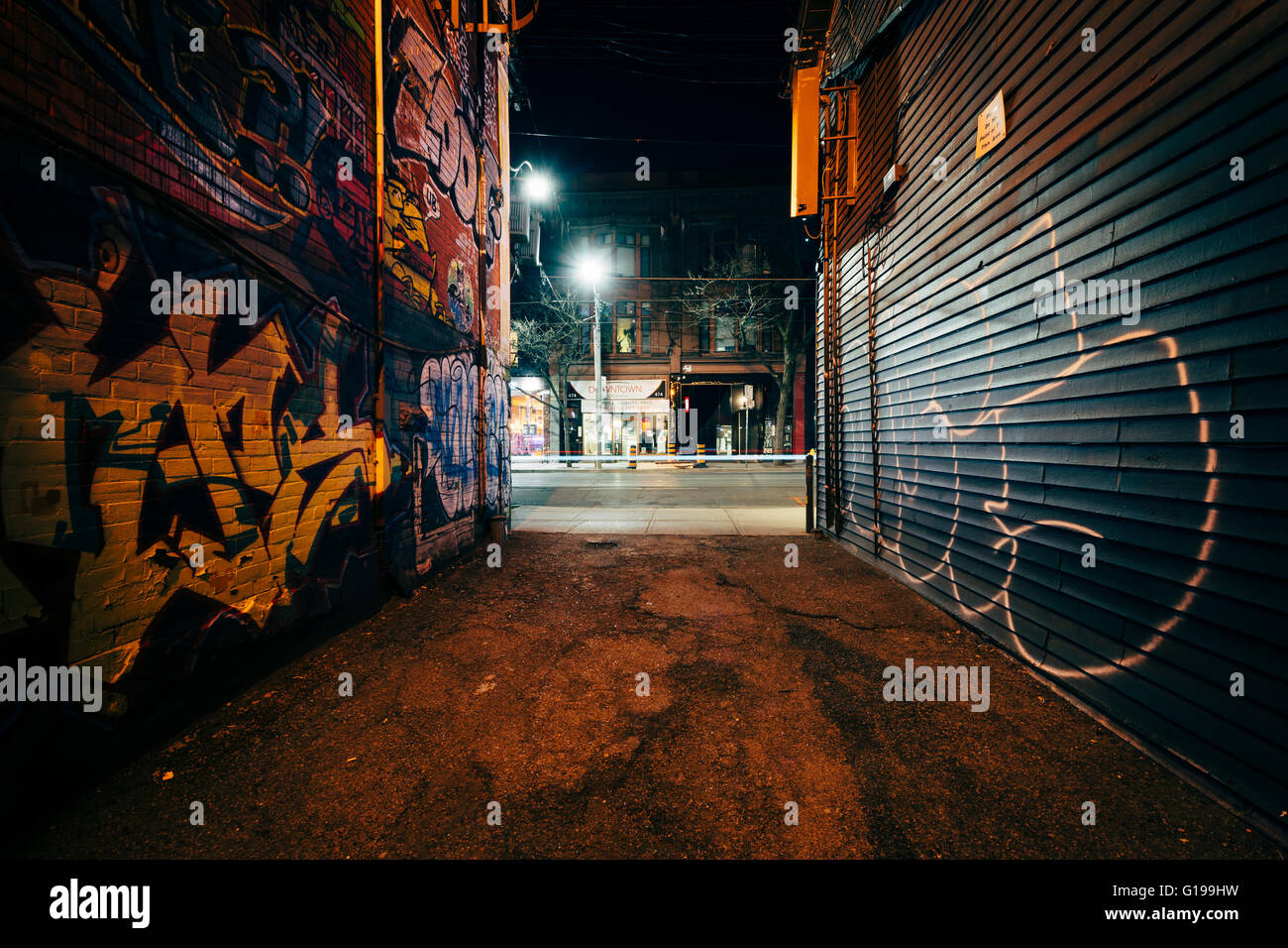 Graffiti Dark Alley High Resolution Stock Photography and Images - Alamy