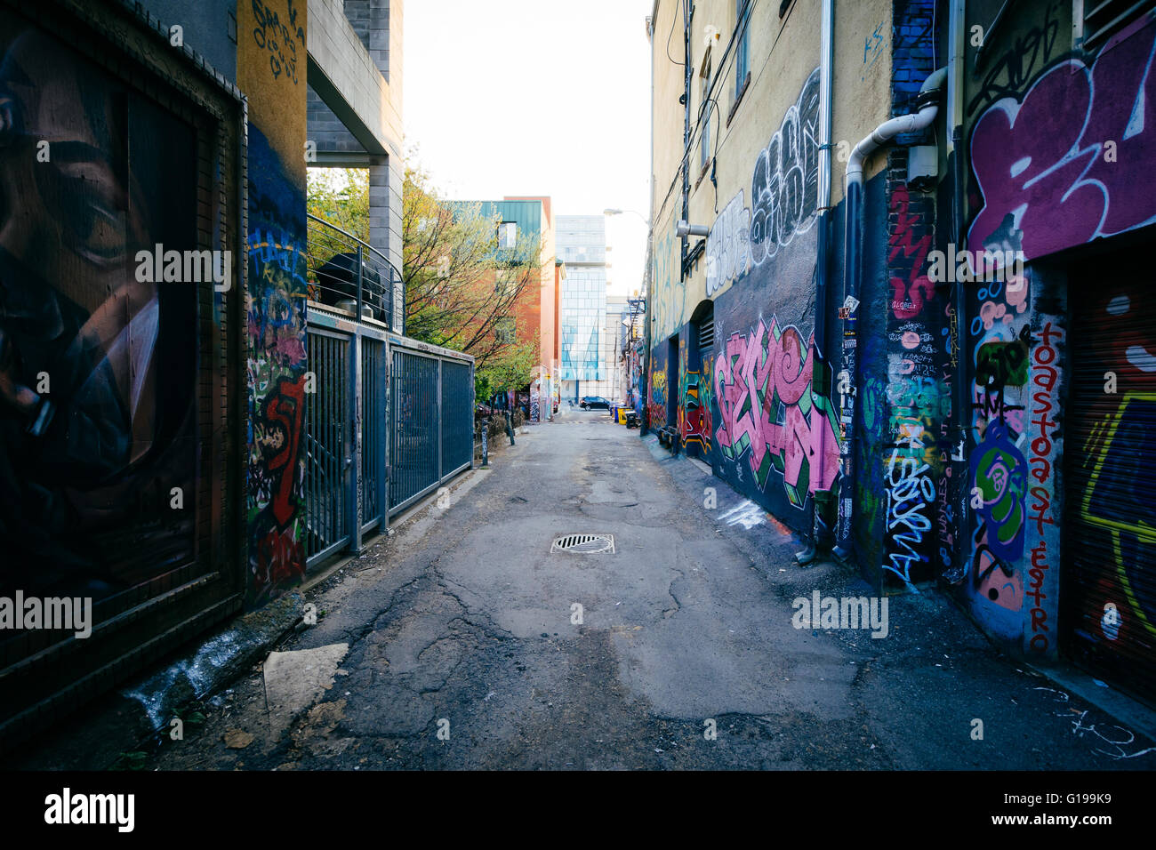 Toronto graffiti art building hi-res stock photography and images - Alamy