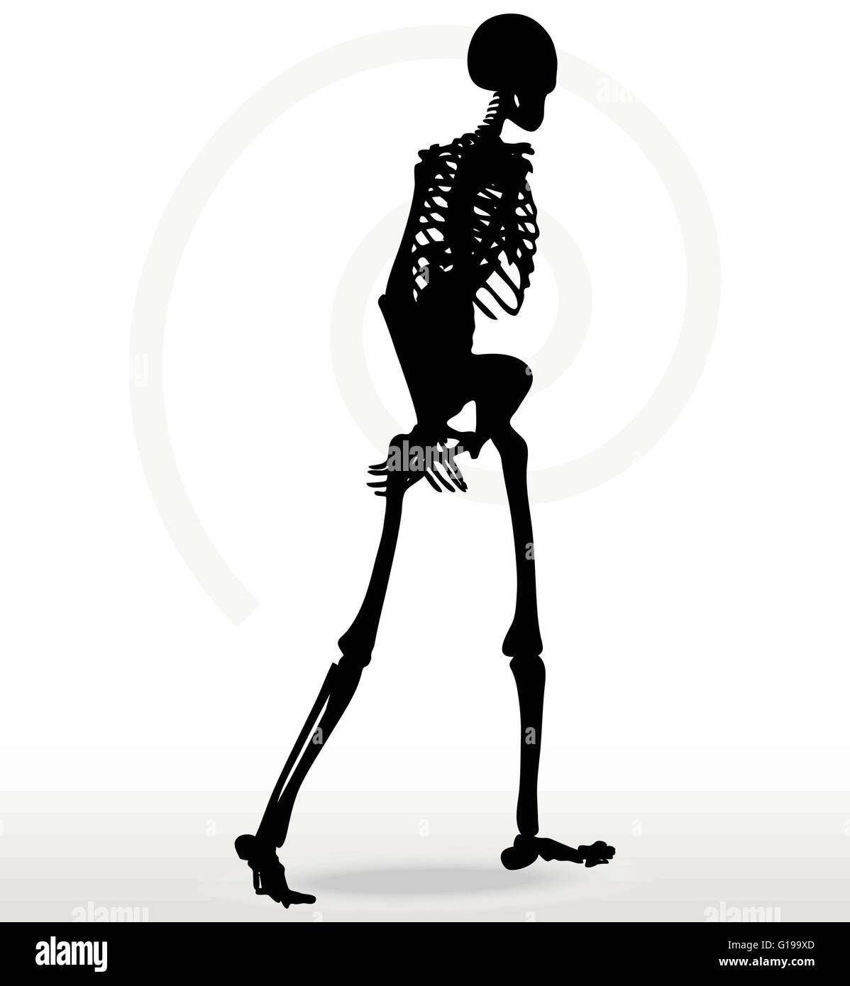 Skeleton silhouette in walk hi-res stock photography and images - Alamy