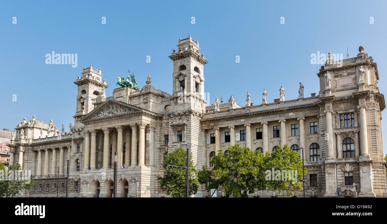 Hungarian Museum of Ethnography at Kossuth square in Budapest. National ...