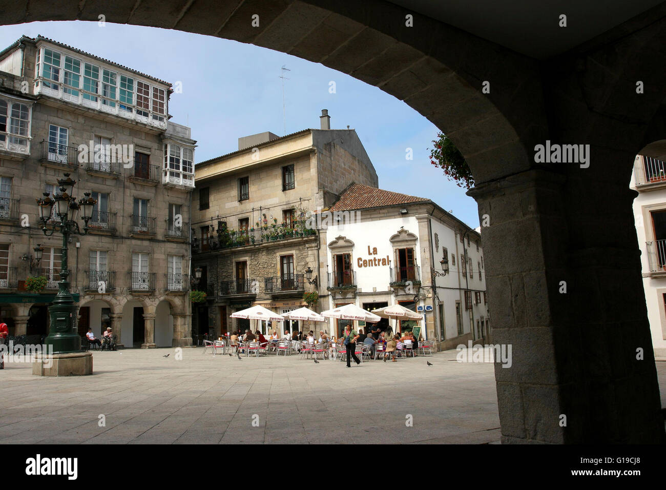 Constitution Plaza in the Historic Centre,Vigo,Galicia,Spain,Europe ...