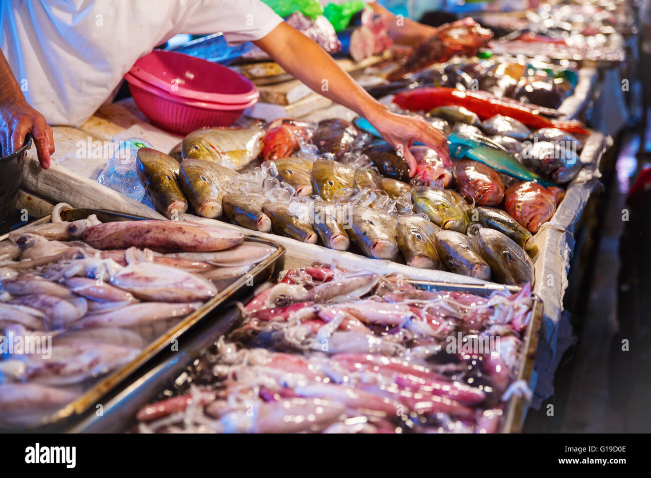 Fish market seafood philippines hi-res stock photography and images - Alamy