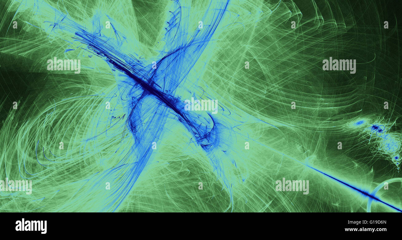 Abstract Design Pattern In Green And Blue Stock Photo - Alamy