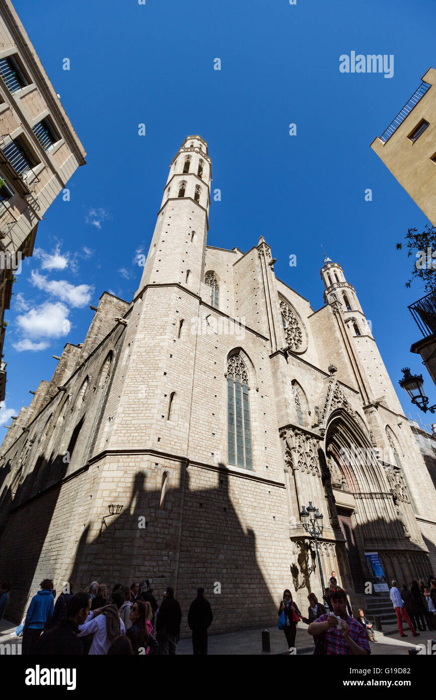 Santa Maria del Mar. Gothic. Barcelona Stock Photo - Alamy