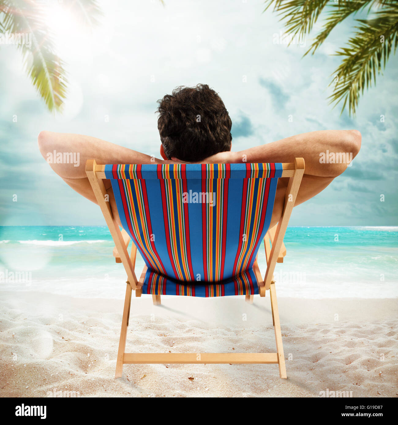 Beach exotic sunbathe hi-res stock photography and images - Alamy