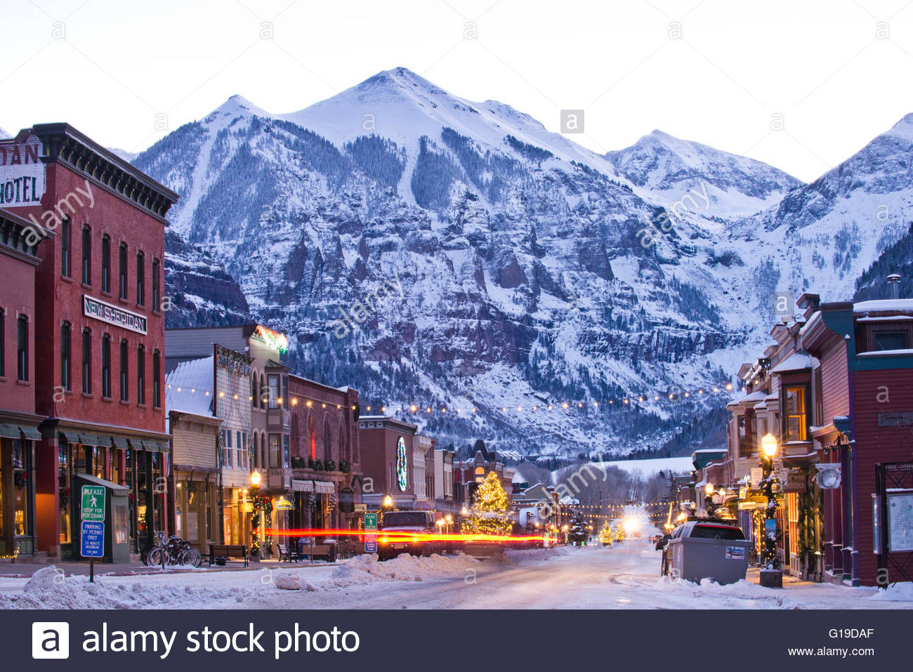 Telluride Colorado Winter Stock Photos & Telluride Colorado Winter ...