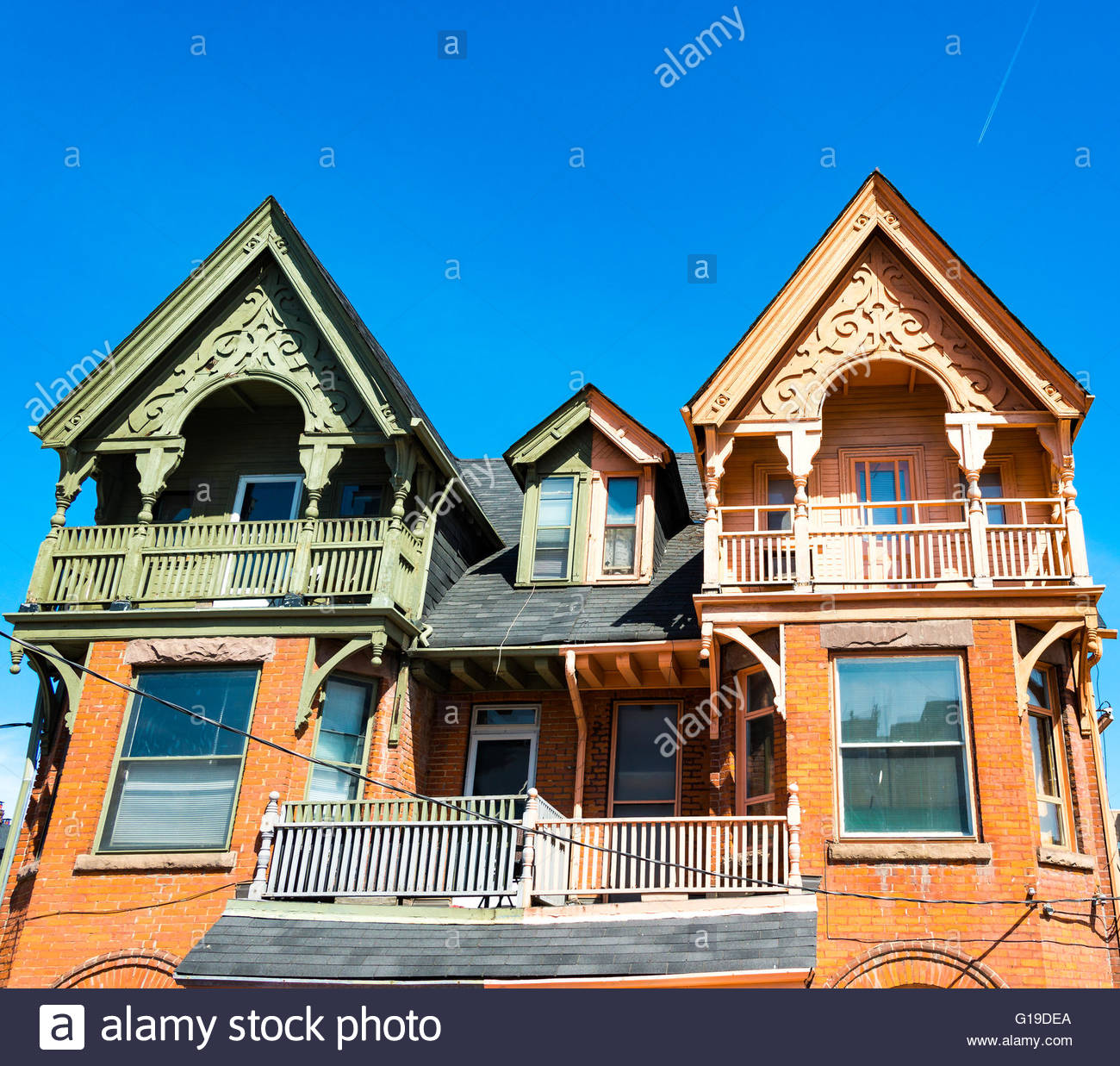 Old Houses Toronto Neighborhood Stock Photos & Old Houses Toronto ...
