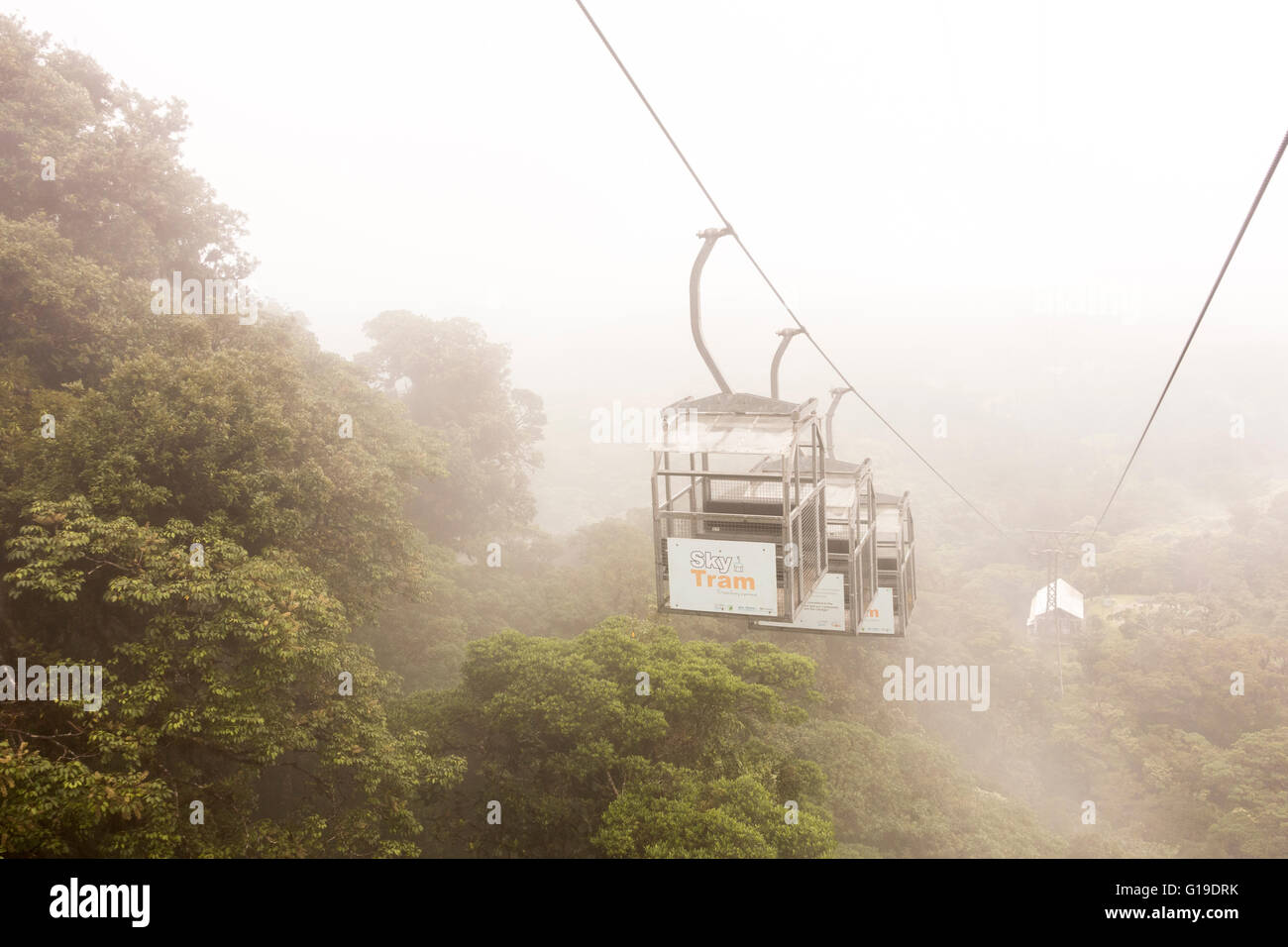 Sky Tram leading to one of Costa Rica's longest Ziplines, Sky Trek ...