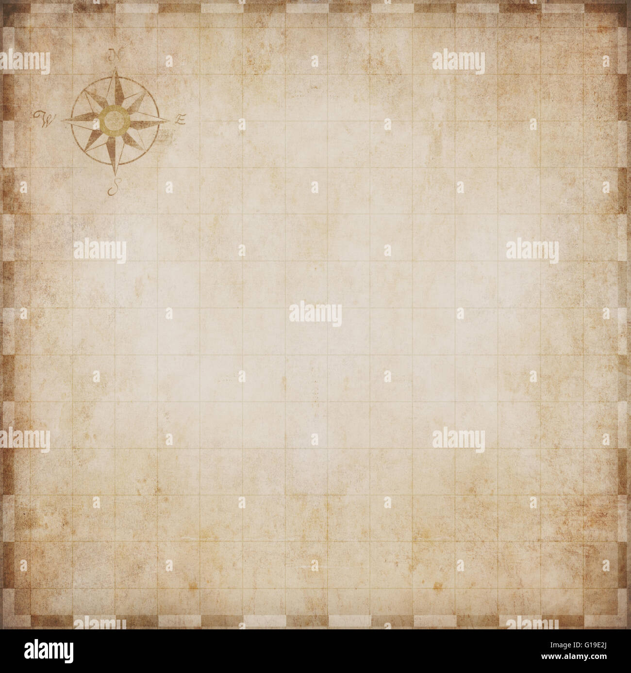 old blank treasure map background Stock Photo - Alamy