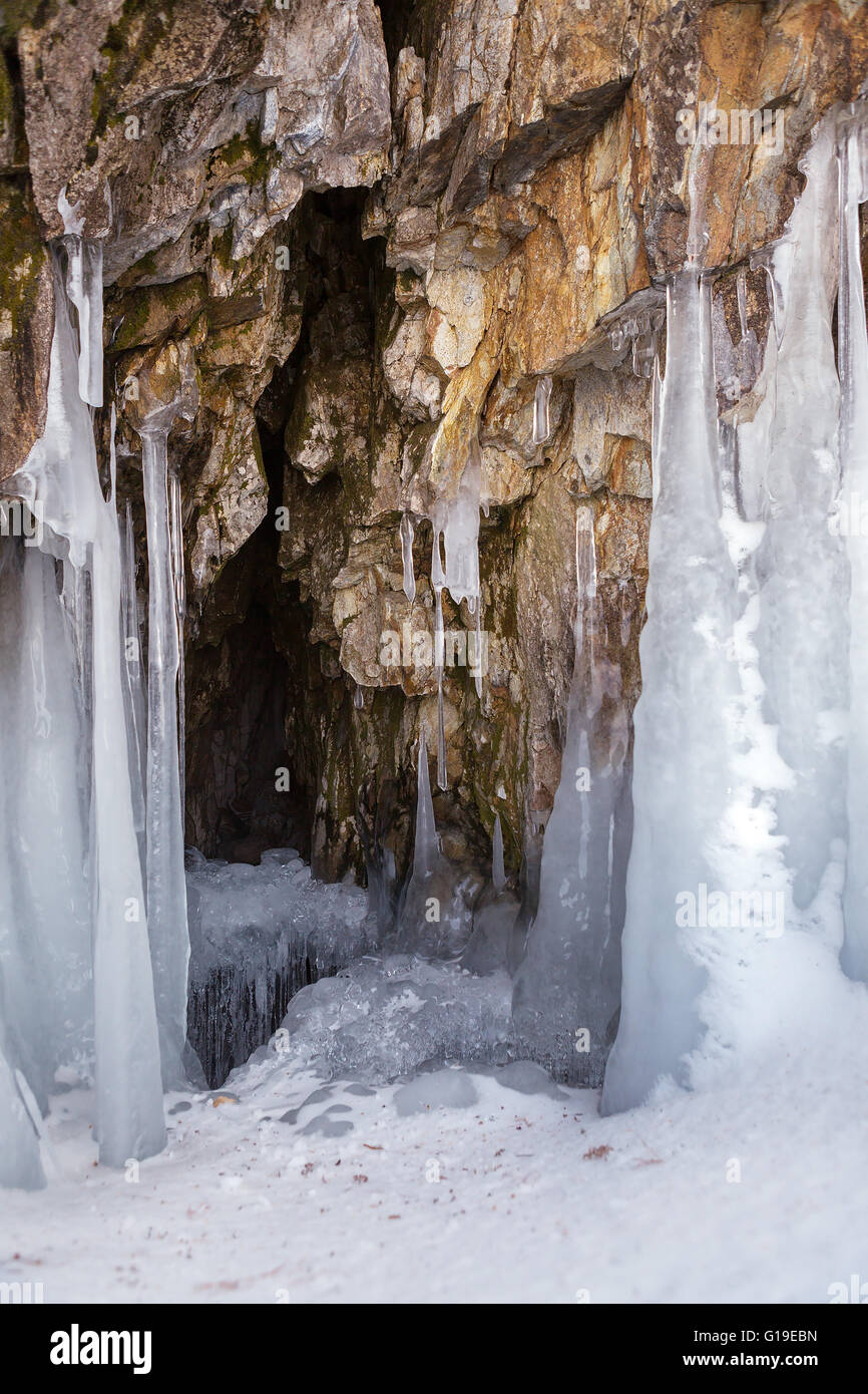 Icicles in the sunset light hi-res stock photography and images - Alamy