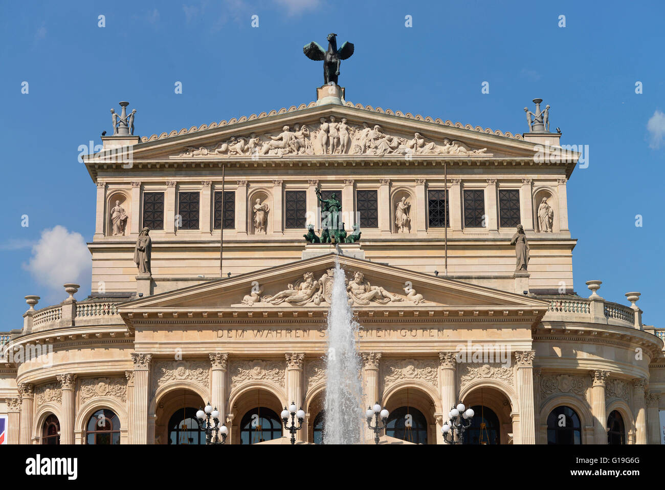 Old opera, Opernplatz, Frankfurt on the Main, Hesse, Germany Stock ...