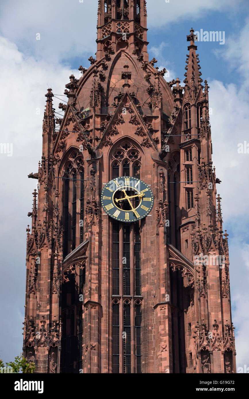 Imperial cathedral St Bartholomew, Kaiserdom, Domplatz, Frankfurt on ...