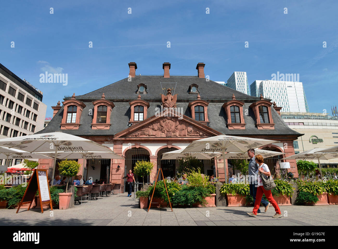 Main guard house, Hauptwache, Frankfurt on the Main, Hesse, Germany ...