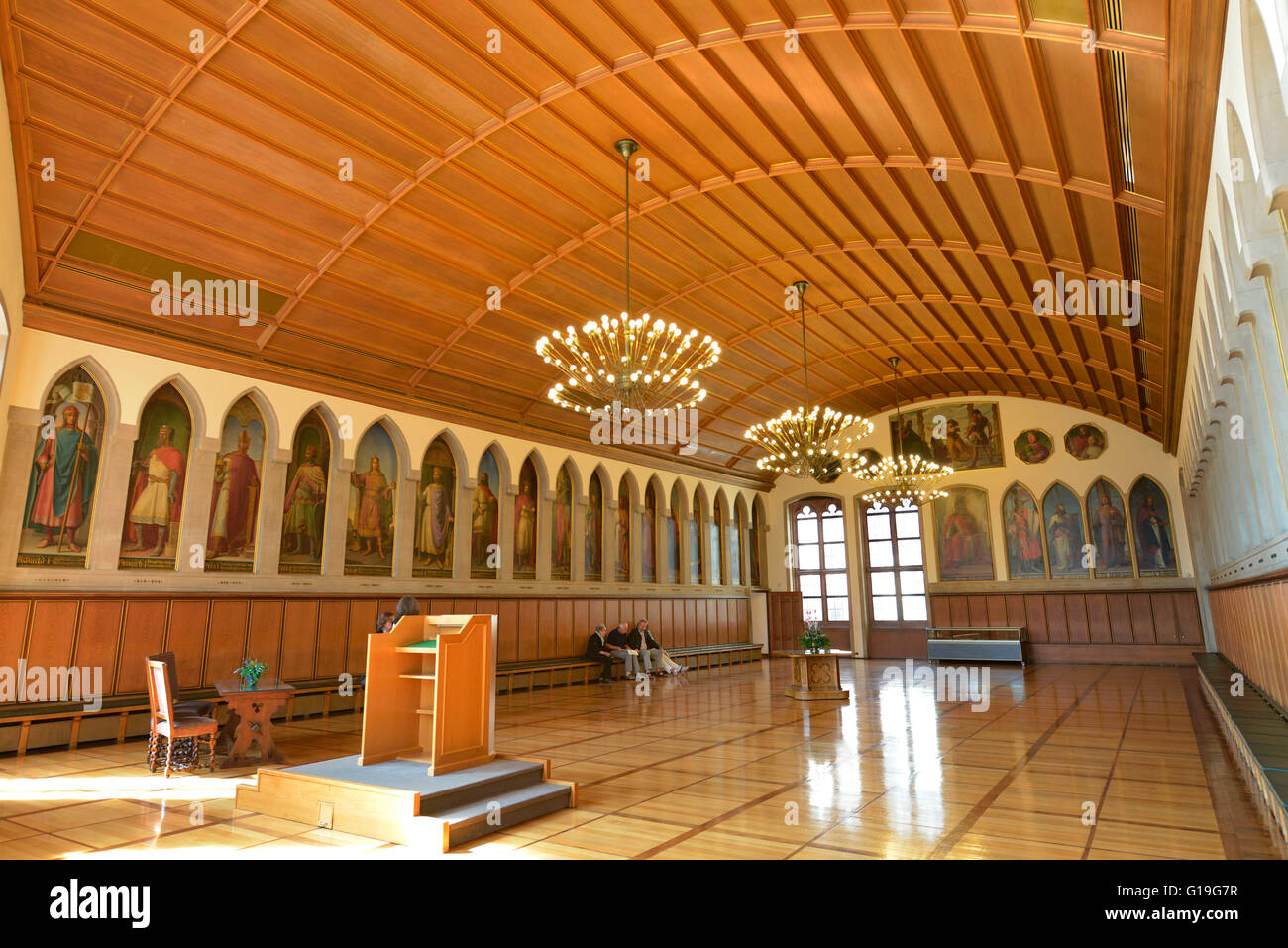 Kaisersaal, emperor hall, cityhall Romer, Frankfurt on the Main, Hesse ...