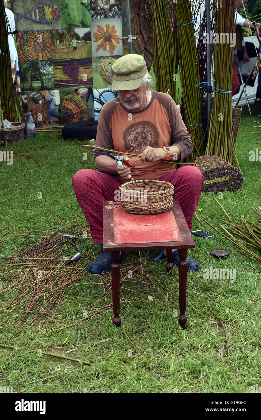 Man sitting basket hi-res stock photography and images - Alamy