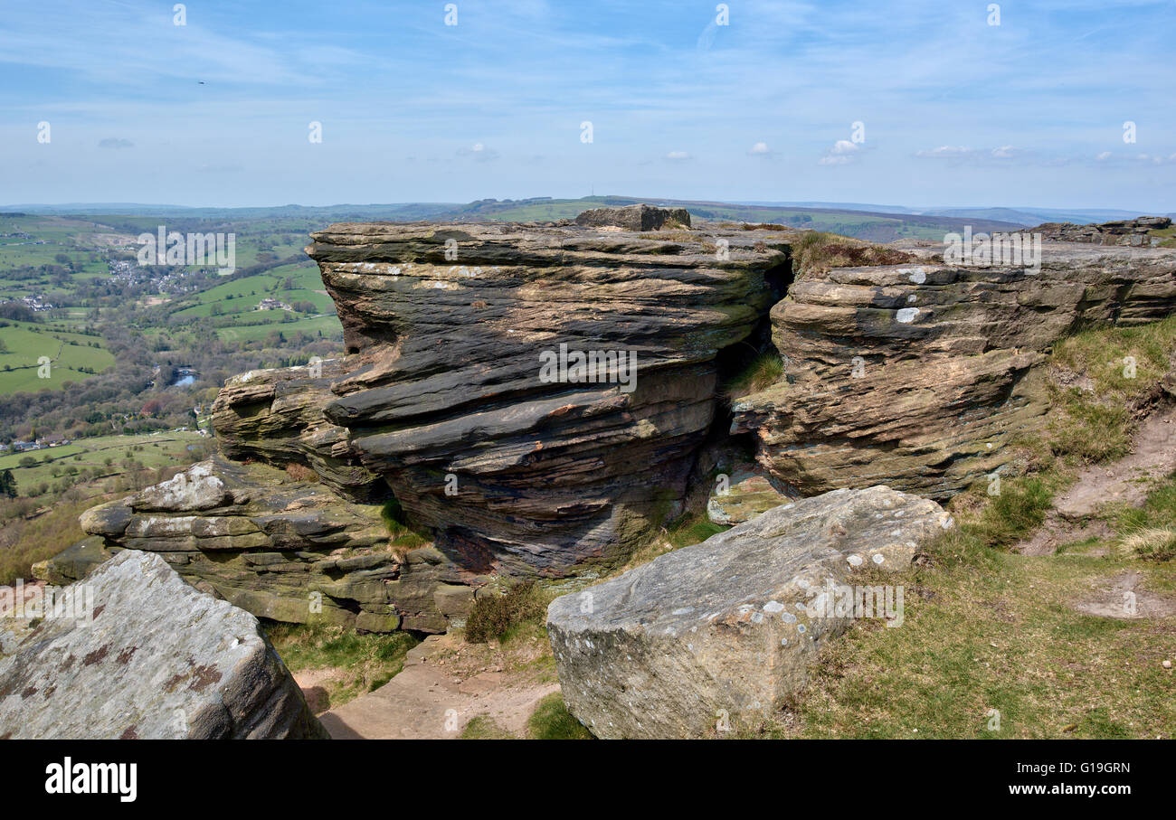 Curbar Edge View Stock Photo - Alamy