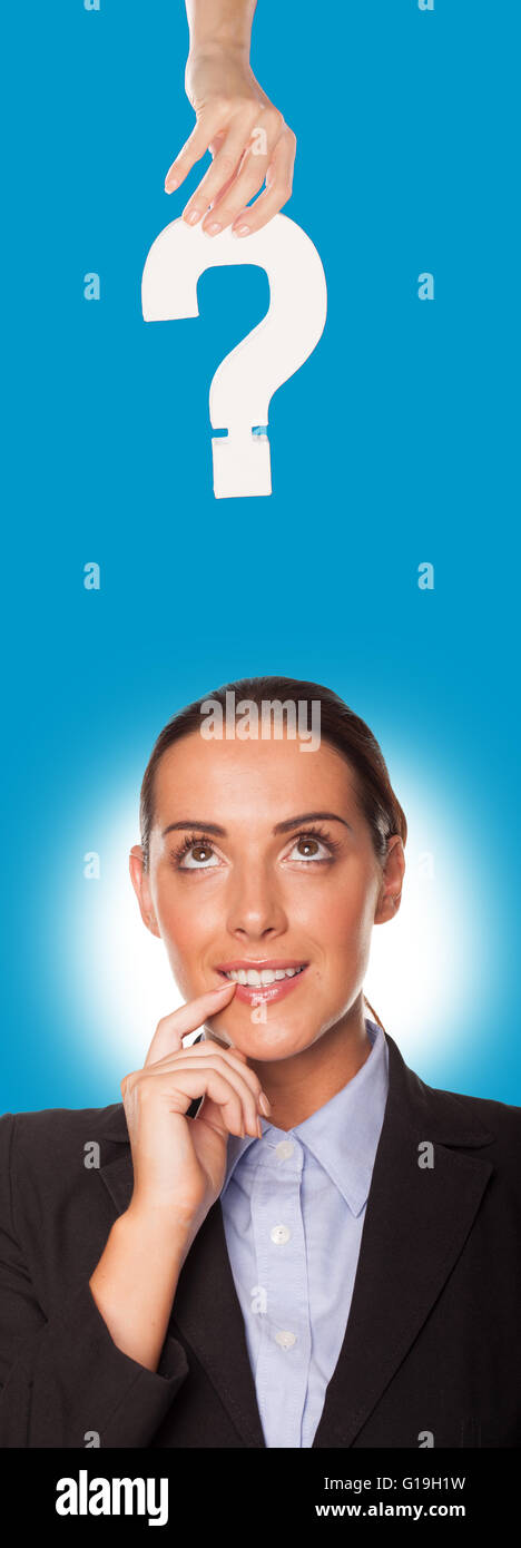 Question mark over head hi-res stock photography and images - Alamy