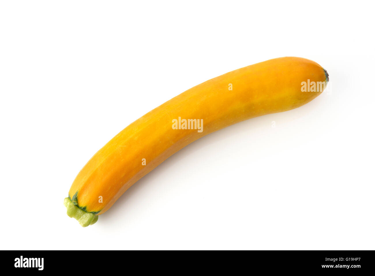 Fresh Golden Zucchini on White Background Stock Photo - Alamy
