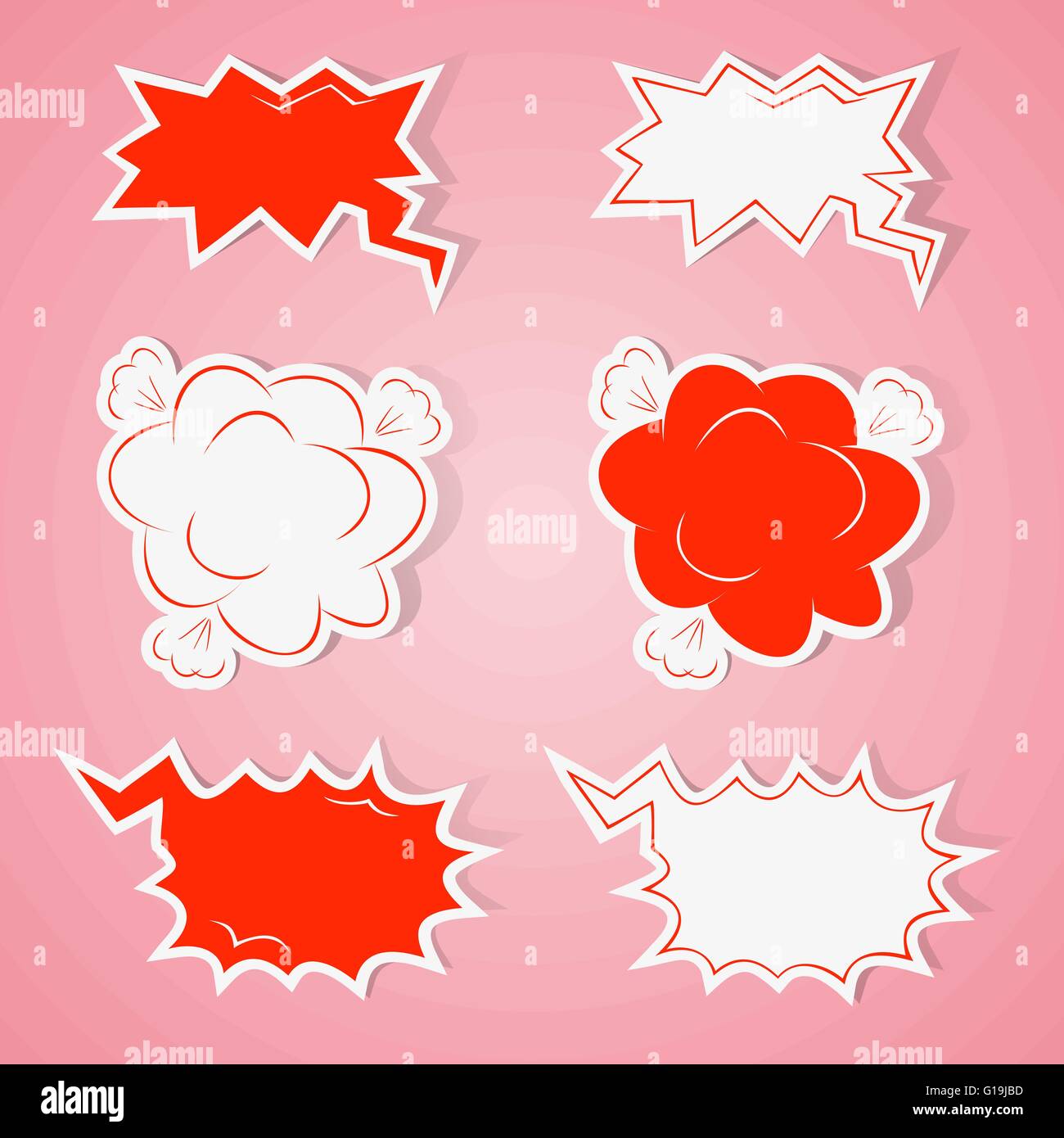Hand Drawn Speech Bubbles Set Stock Vector Image And Art Alamy