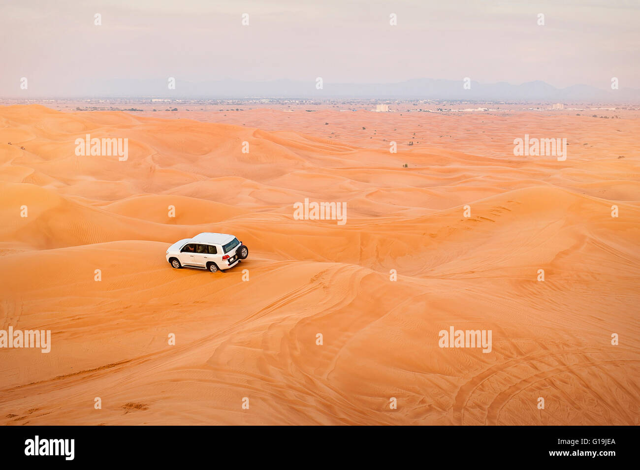 jeep car in desert safaris, United Arab Emirates Stock Photo - Alamy