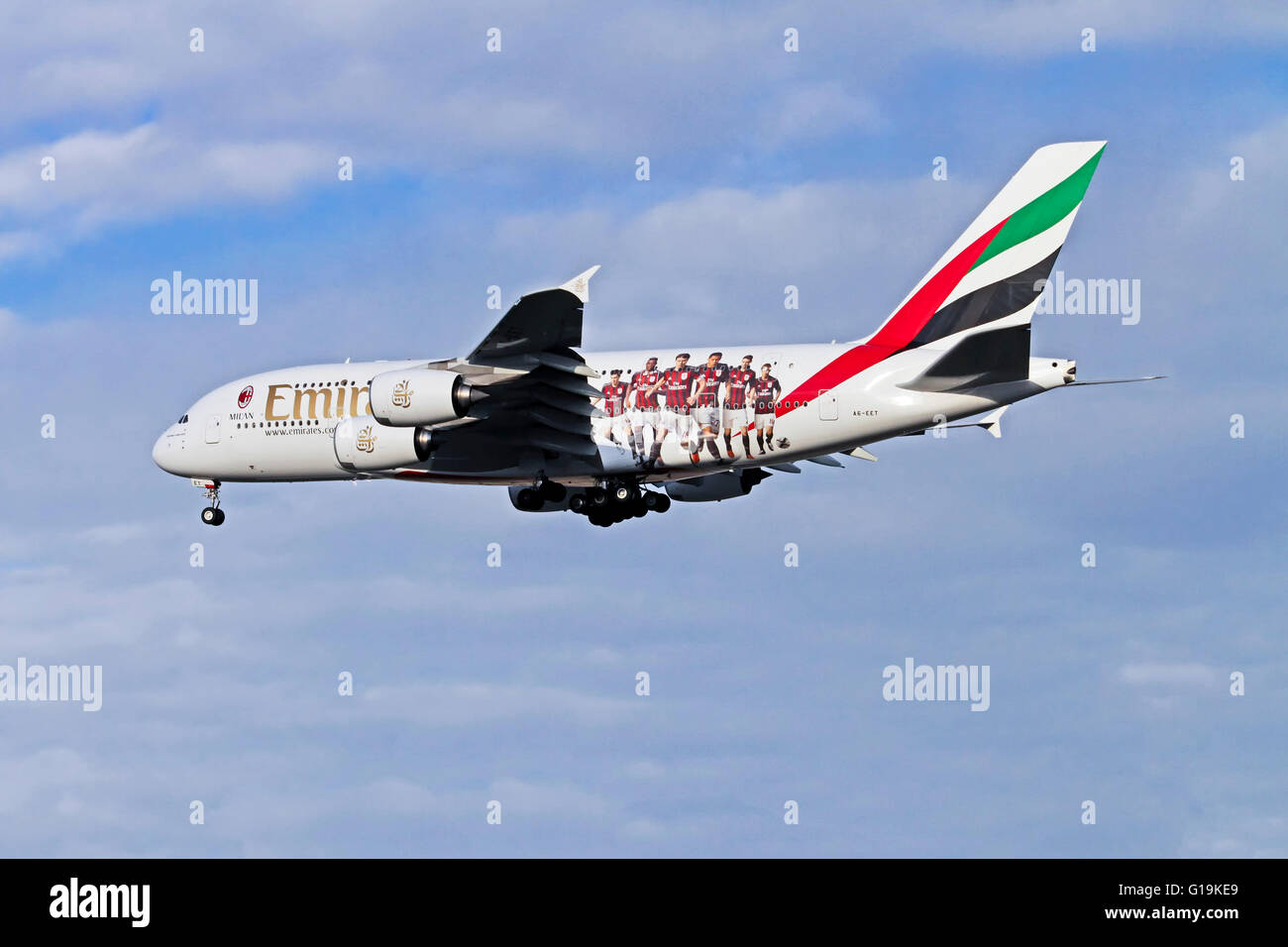 A6-EET Emirates Airways Airbus A380 at Milan, Malpensa Stock Photo - Alamy