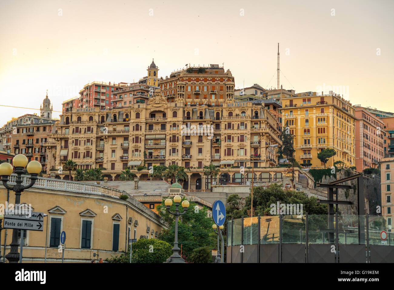 Building architecture in Genova Italy Stock Photo - Alamy