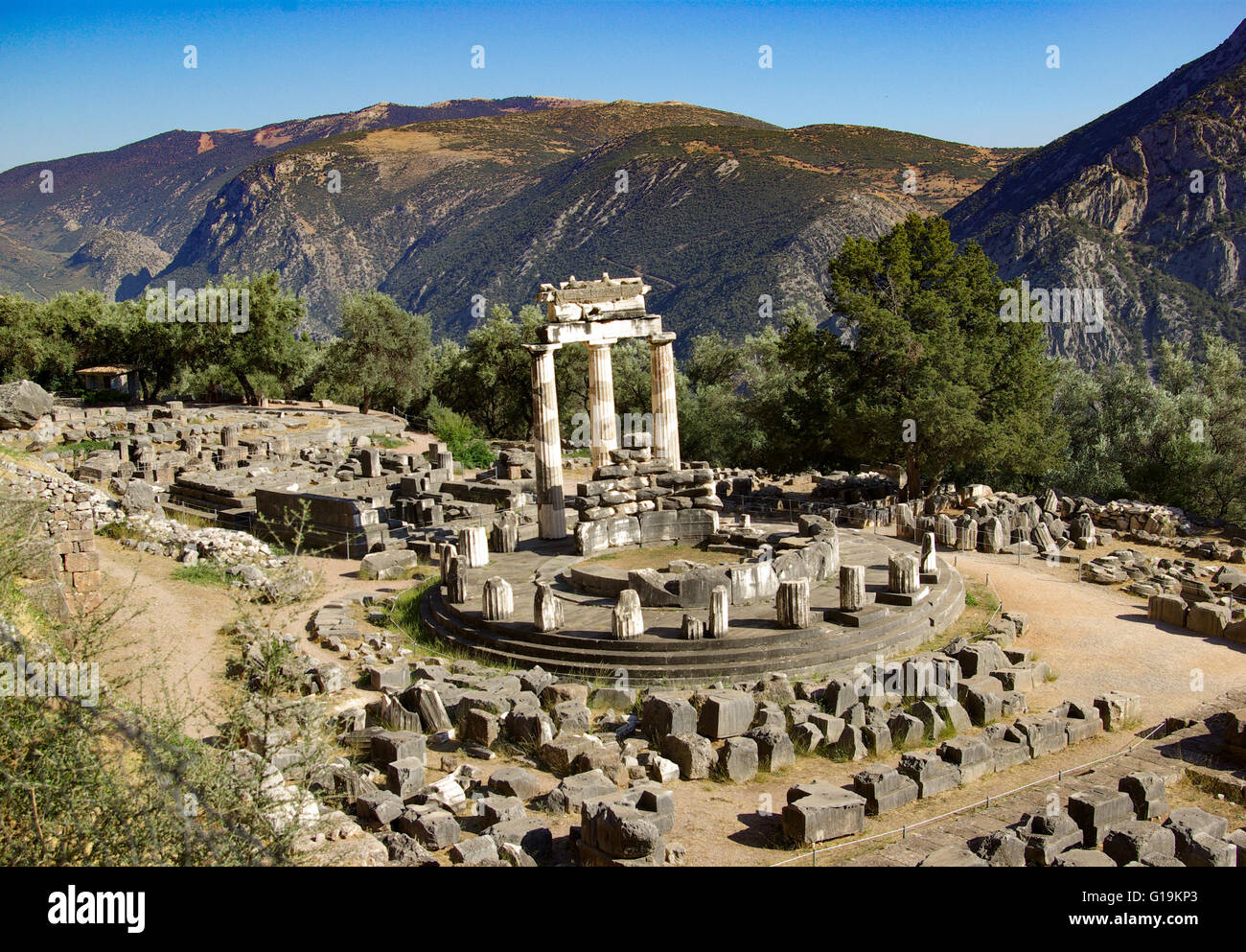 Ancient Site of Delphi in Greece Stock Photo - Alamy