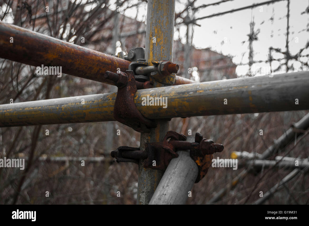 Scaffold close up hi-res stock photography and images - Alamy
