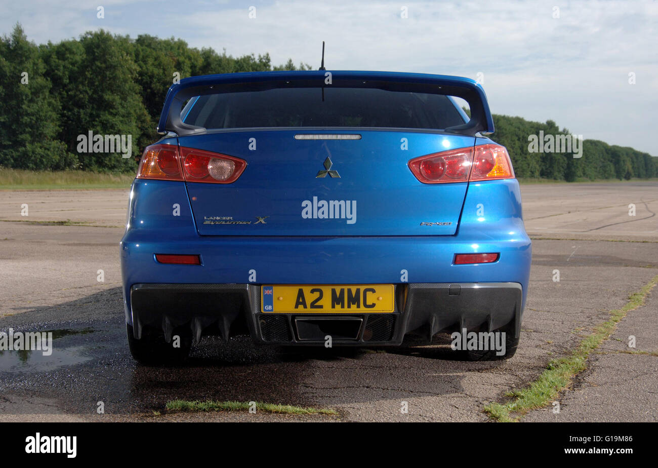 Mitsubishi Evo X Japanese 4 wheel drive super saloon Stock Photo - Alamy