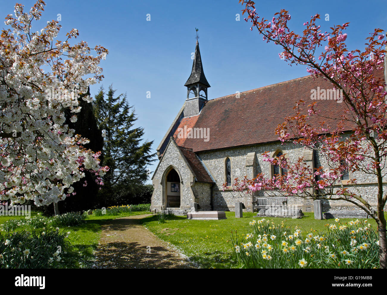 Bentworth St Mary Church, Shalden, Hampshire, England Stock Photo - Alamy