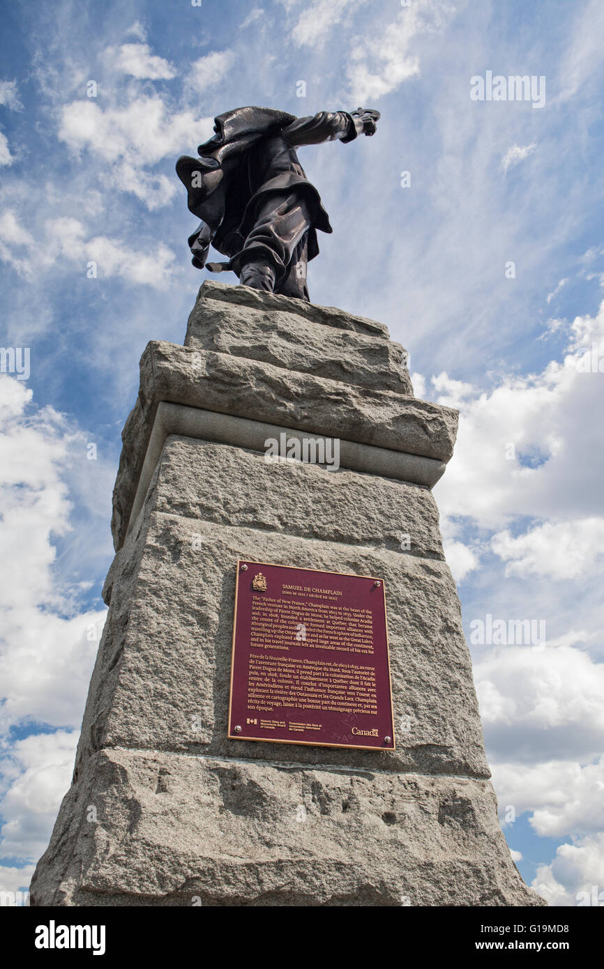 Samuel de champlain memorial hi-res stock photography and images - Alamy