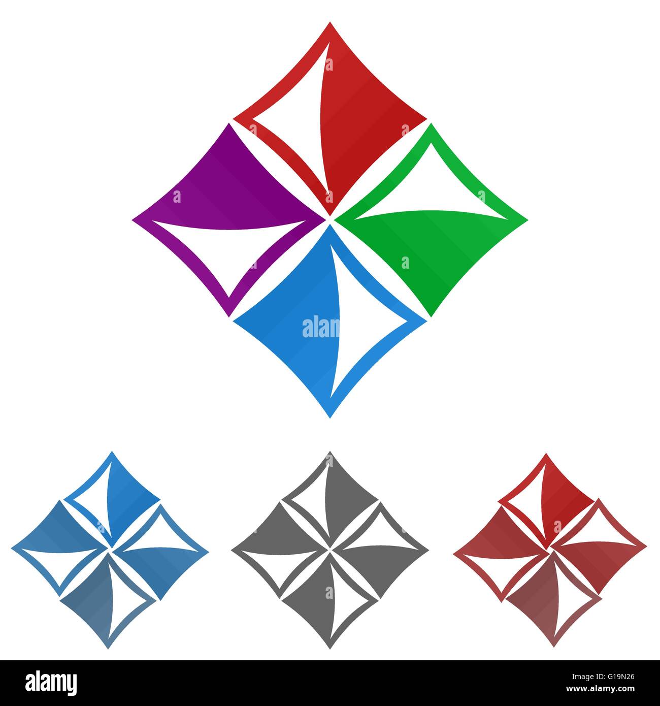 Square logo vector design set Stock Vector Image & Art - Alamy