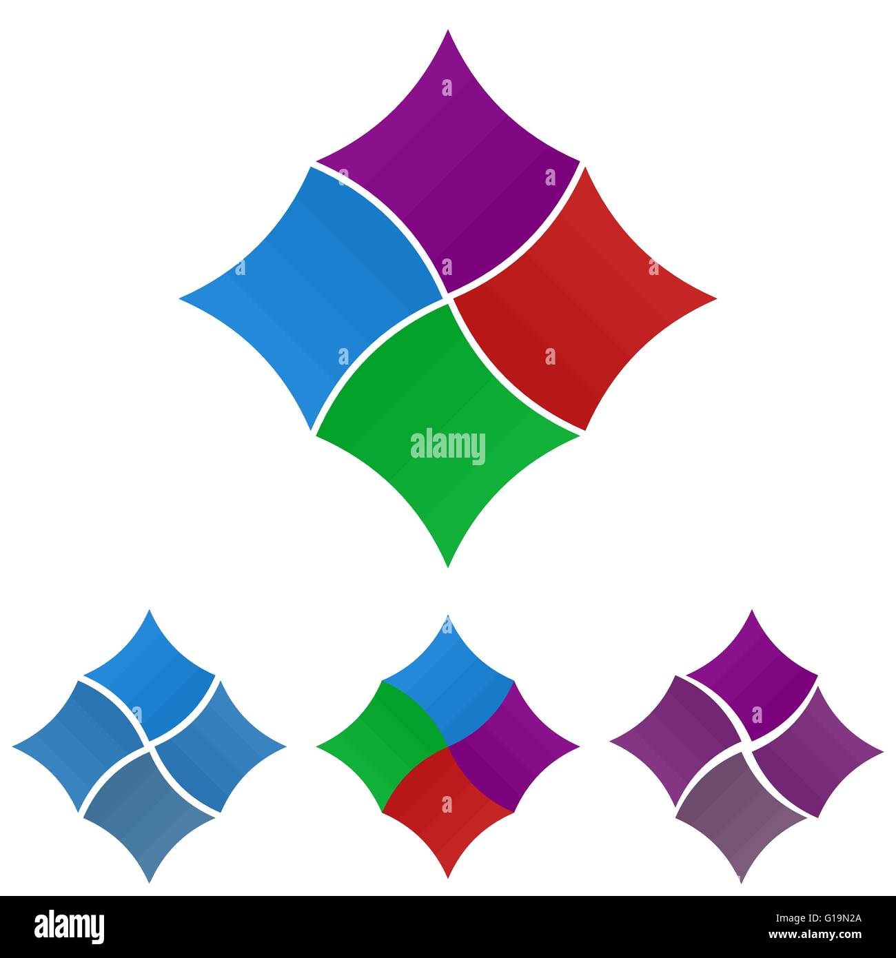 Square logo symbol design set Stock Vector Image & Art - Alamy