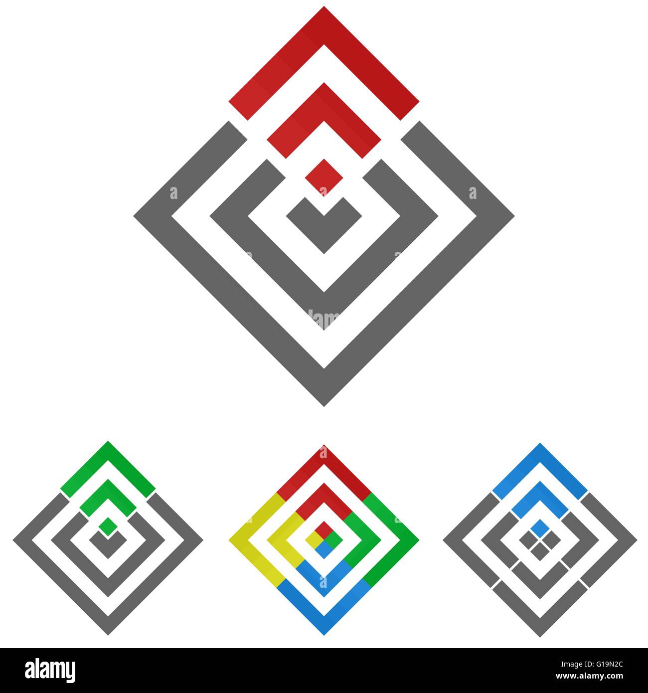 Square logo design set Stock Vector Image & Art - Alamy