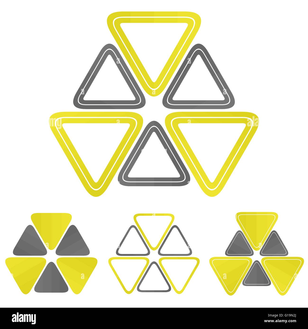 Nuclear logo vector design set Stock Vector Image & Art - Alamy