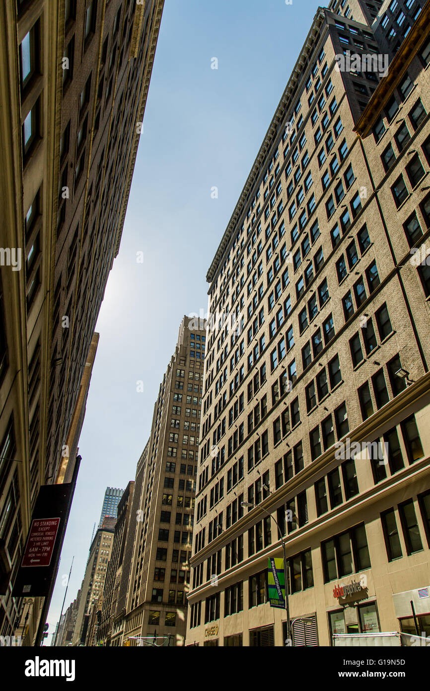 NEW YORK, USA - APRIL 21, 2016: Buildings on the Times Square, New York ...