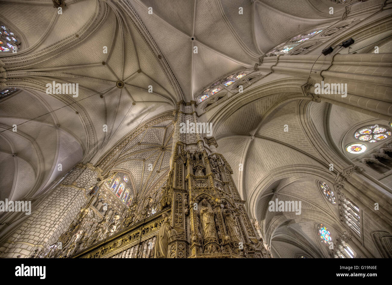 Interior of the Toledo Cathedral Stock Photo - Alamy