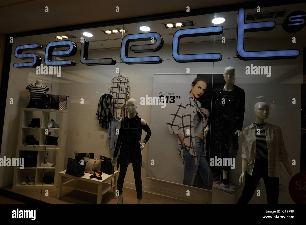 Select Store in Cardiff st Davids centre - United Kingdom Stock Photo ...