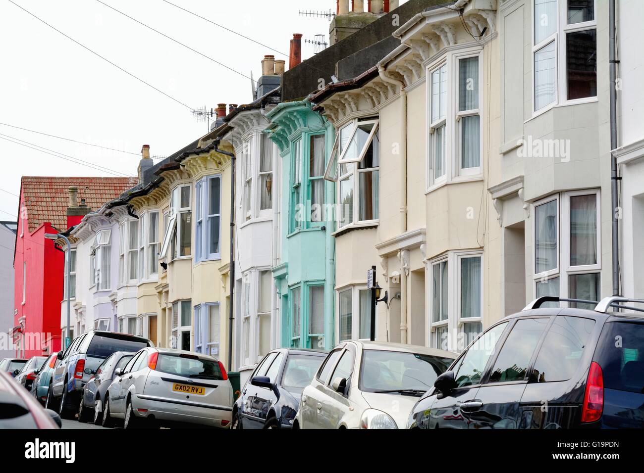 Colourful houses brighton hi-res stock photography and images - Alamy