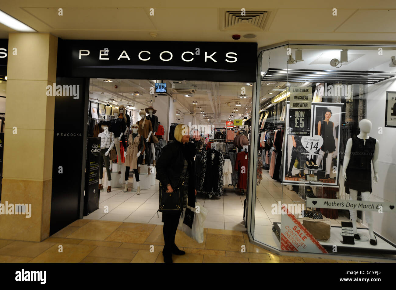 Peacocks store in Cardiff st Davids shopping centre - United Kingdom ...