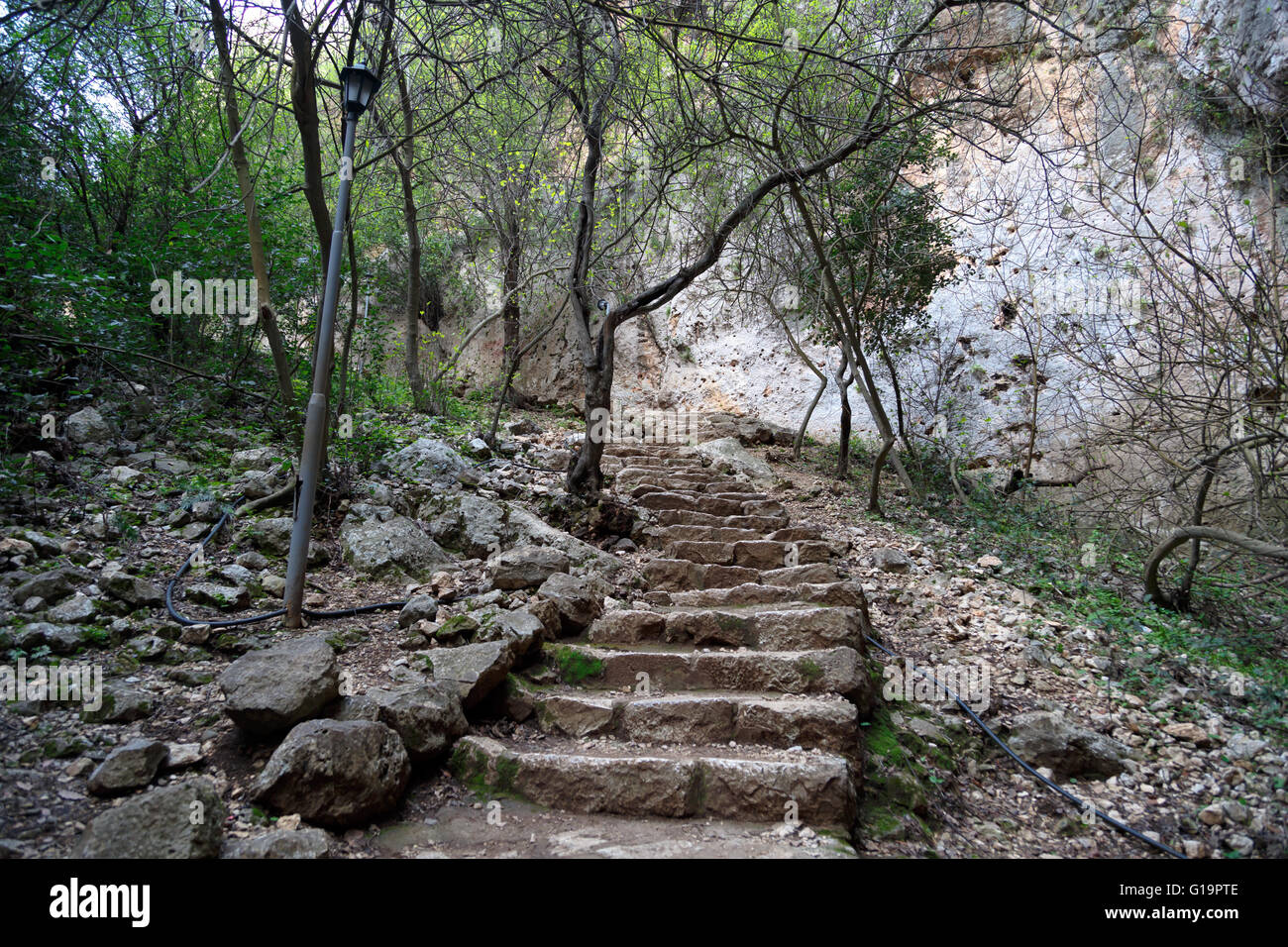 Paradise, Hell (Cennet Cehennem) cave ruins in Mersin, Turkey Stock ...