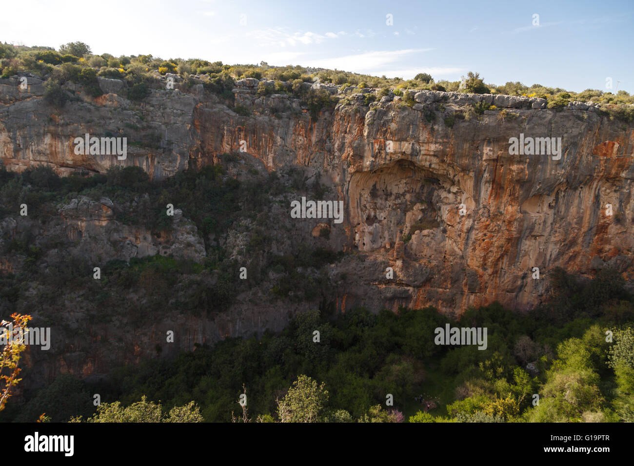 Paradise, Hell (Cennet Cehennem) cave ruins in Mersin, Turkey Stock ...