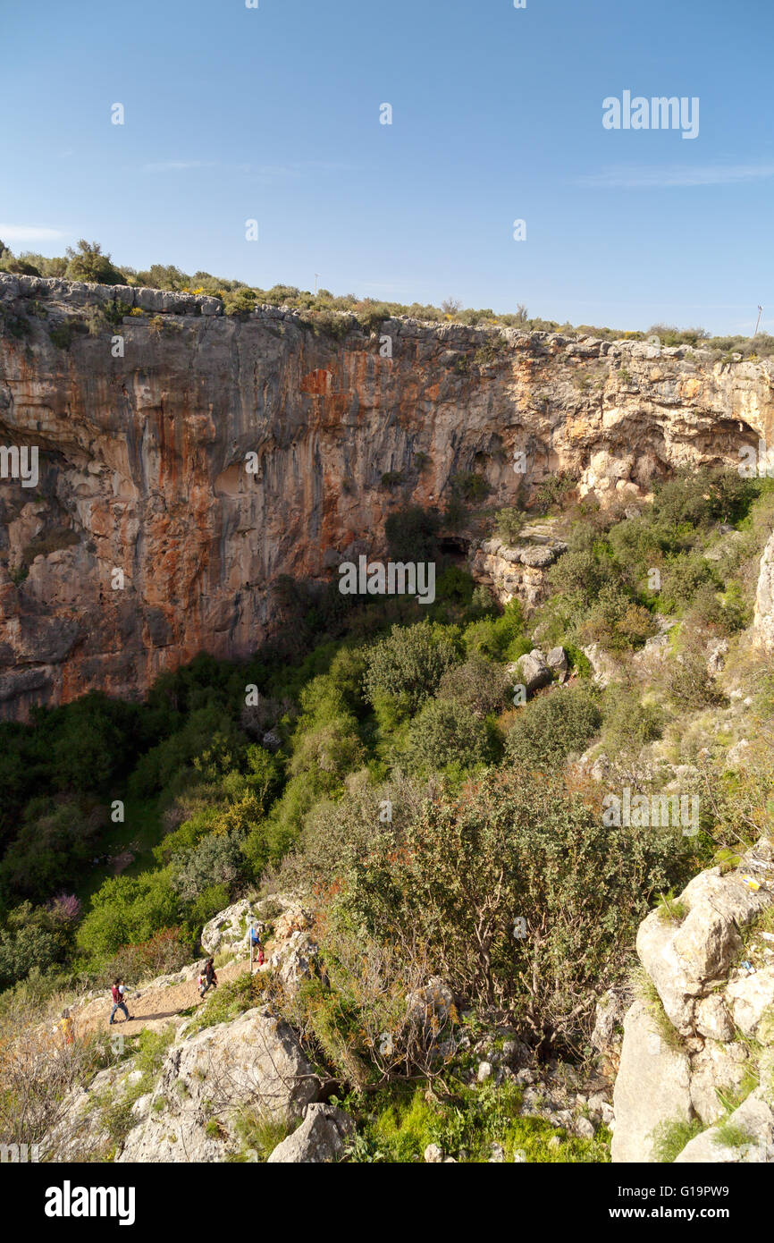 Paradise, Hell (Cennet Cehennem) cave ruins in Mersin, Turkey Stock ...
