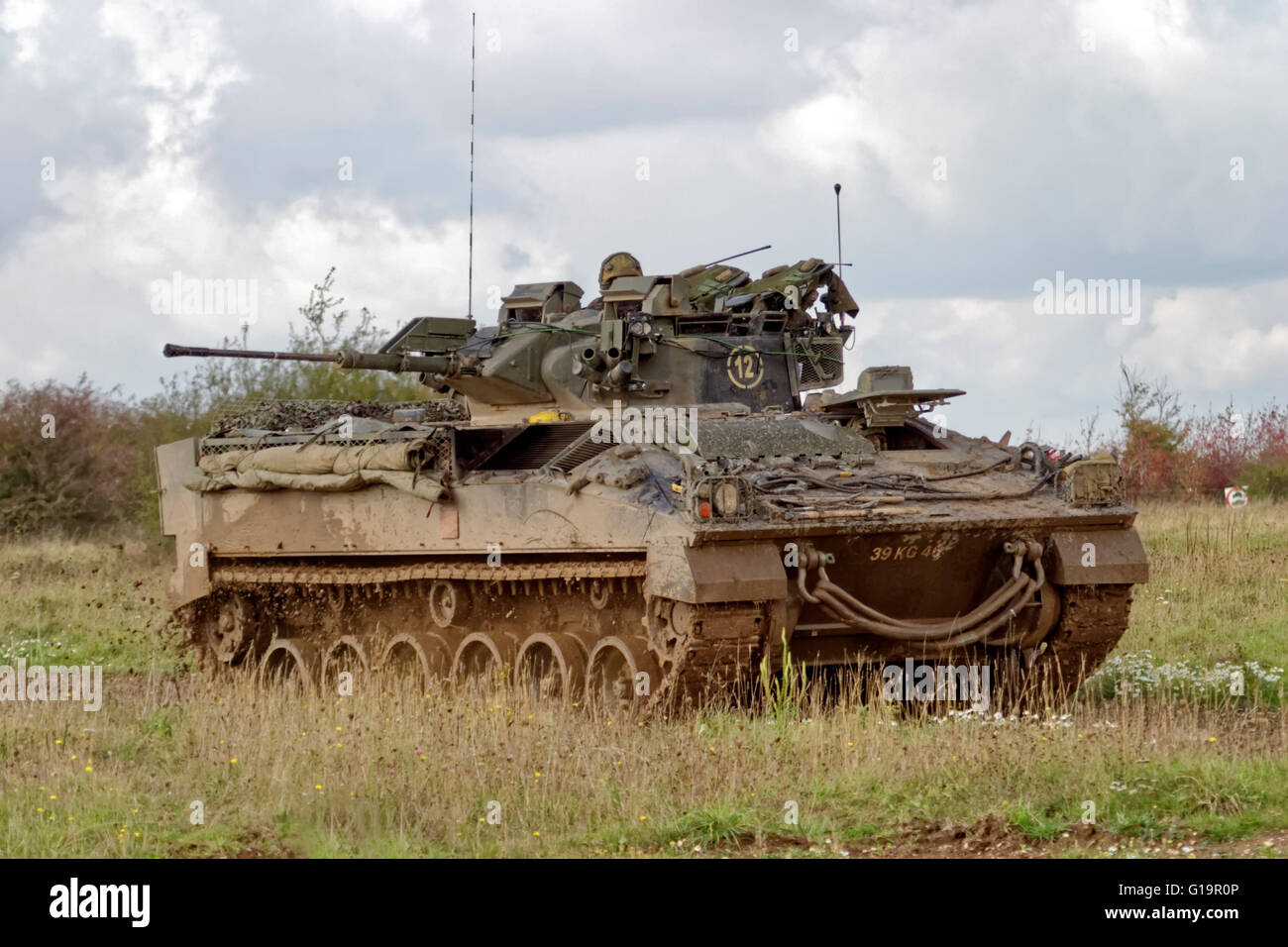 A British Army Warrior Infantry Fighting Vehicle, MCV-80, on the ...