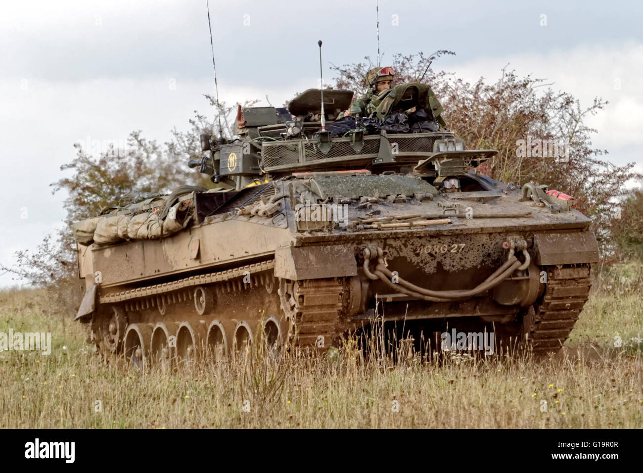 A British Army Warrior Infantry Fighting Vehicle, MCV-80, on the ...
