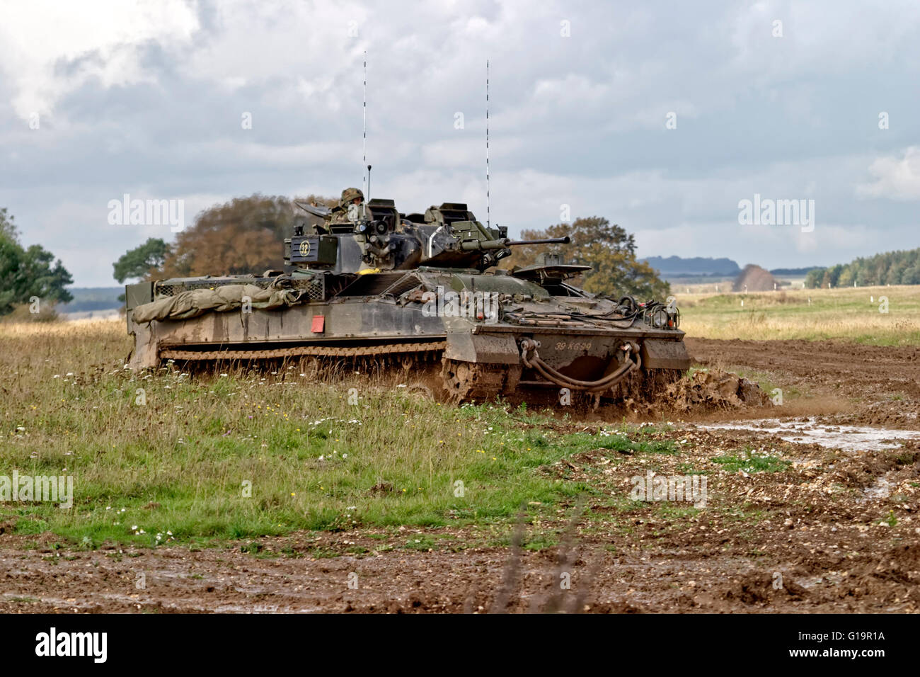 A British Army Warrior Infantry Fighting Vehicle, MCV-80, on the ...